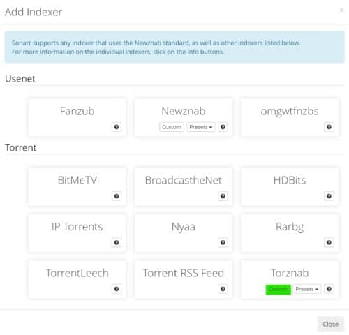 How to add all indexers from Jackett to Sonarr and Radarr