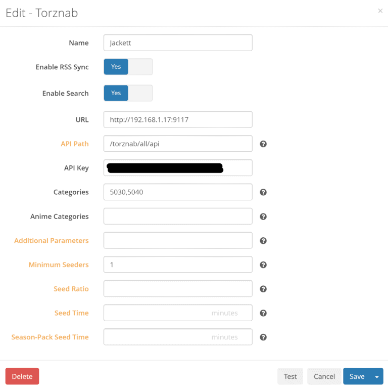 How to add all indexers from Jackett to Sonarr and Radarr