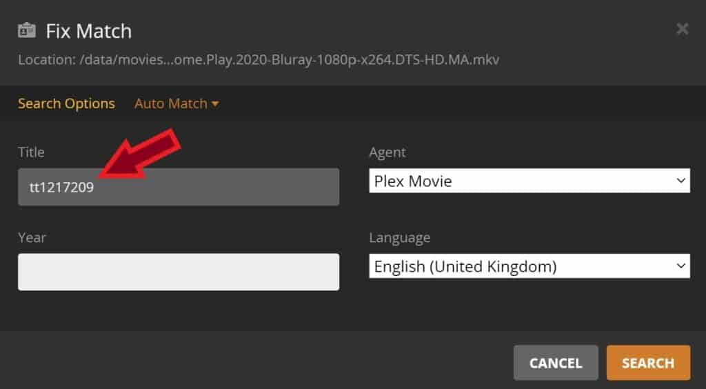 What to do if Plex can't match your film or TV show