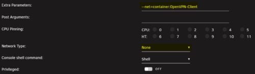 How to route any Docker container on Unraid through a VPN