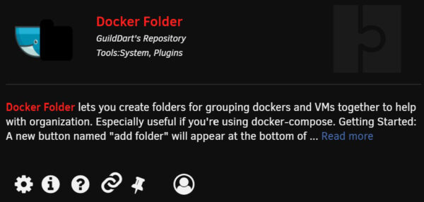 Use Docker Folder To Organize Containers On Unraid