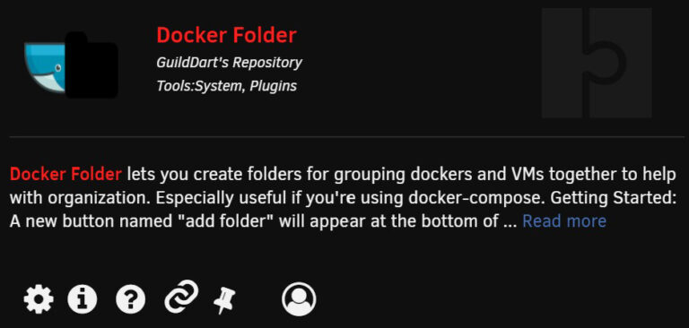 Use Docker Folder to organize containers on Unraid